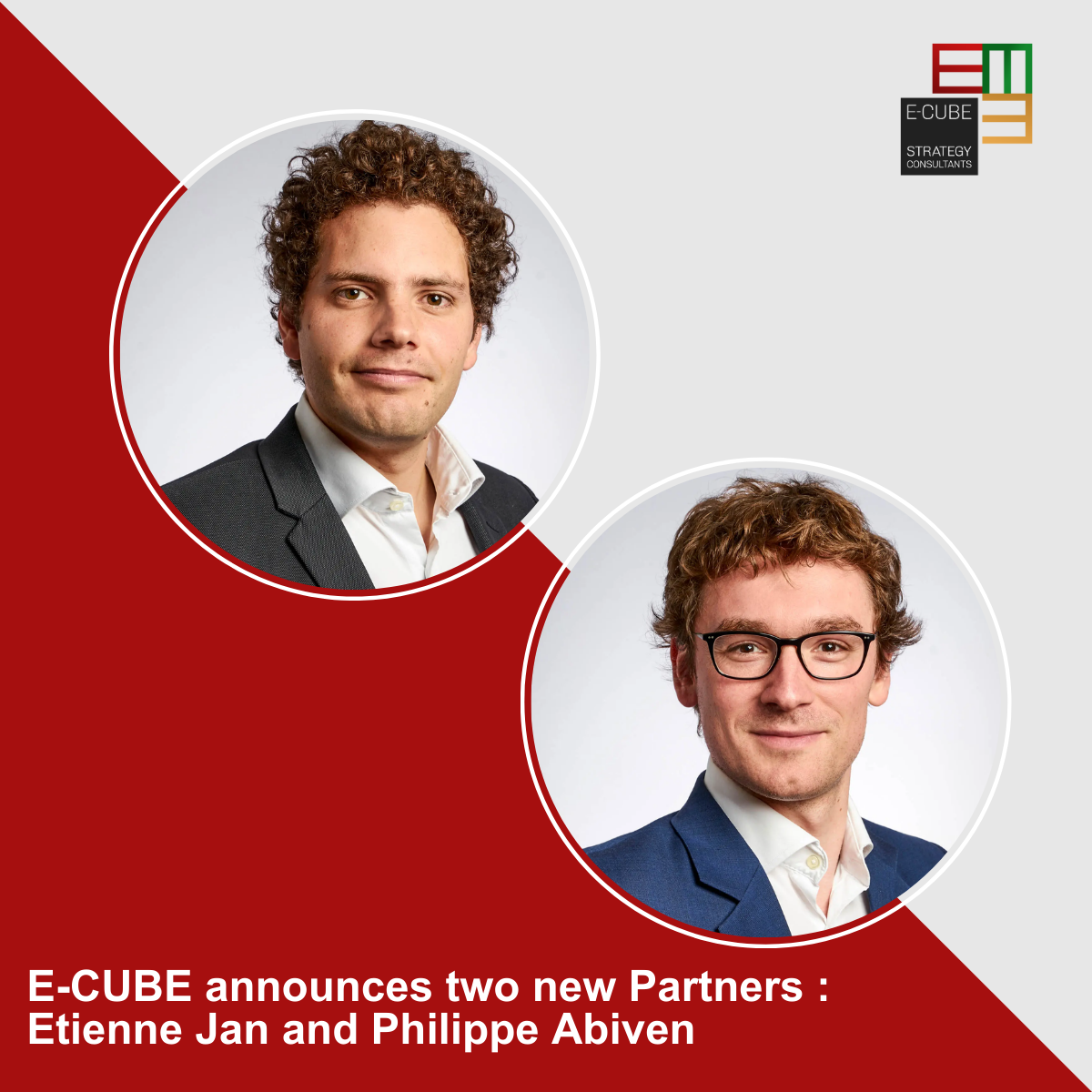 E-CUBE announces two new Partners: Etienne Jan and Philippe Abiven - E-CUBE